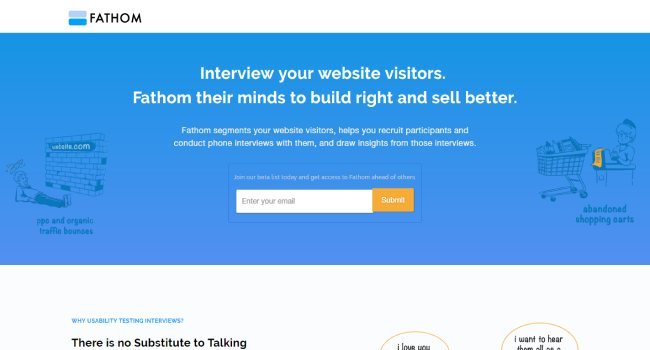 Fathom: Design great user experiences for your website.
