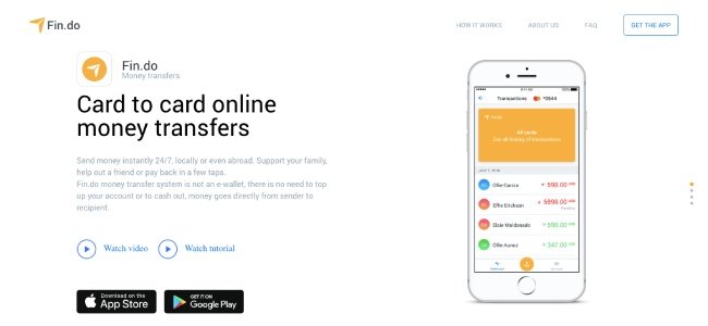 Fin.do - Card to card payments | The Startup INC