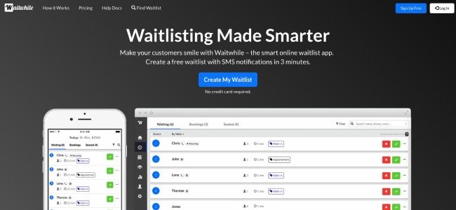 Waitwhile: Smart Waitlist and Scheduling Platform