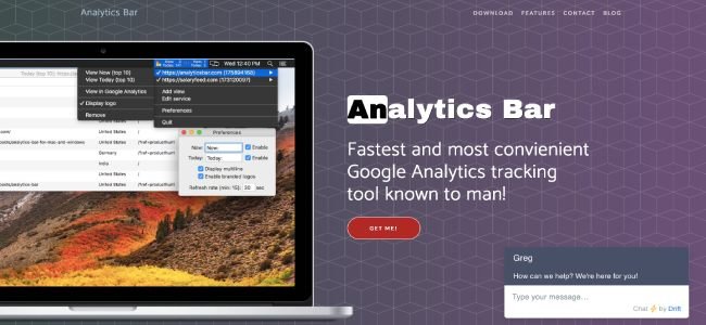 Analytics Bar: Google Analytics In Your Menu Bar