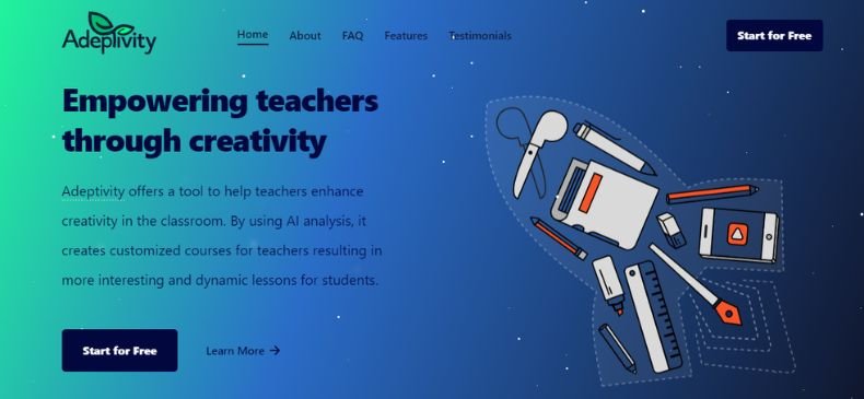 Adeptivity: The ultimate tool for creative classroom | TheStartupINC