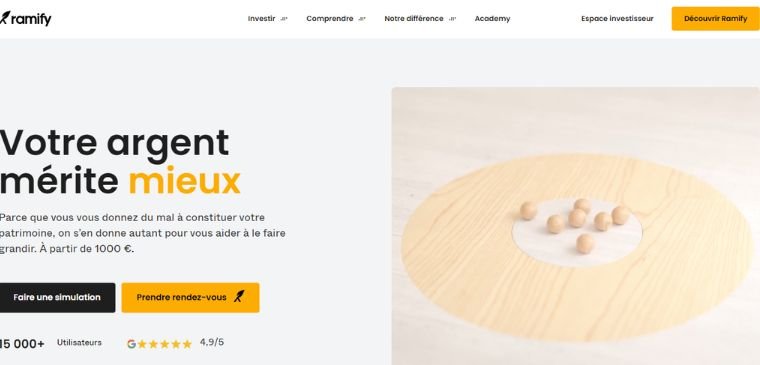 Ramify: Invest in ETFs, SCPI and private equity | TheStartupInc